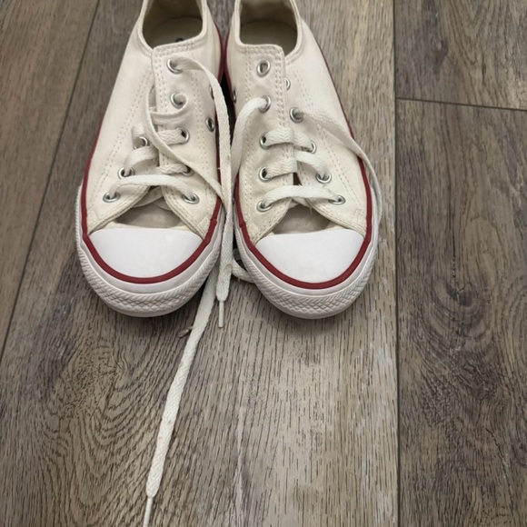 Converse | Shoes | Converse Kids Shoes Cream And Red | Poshmark